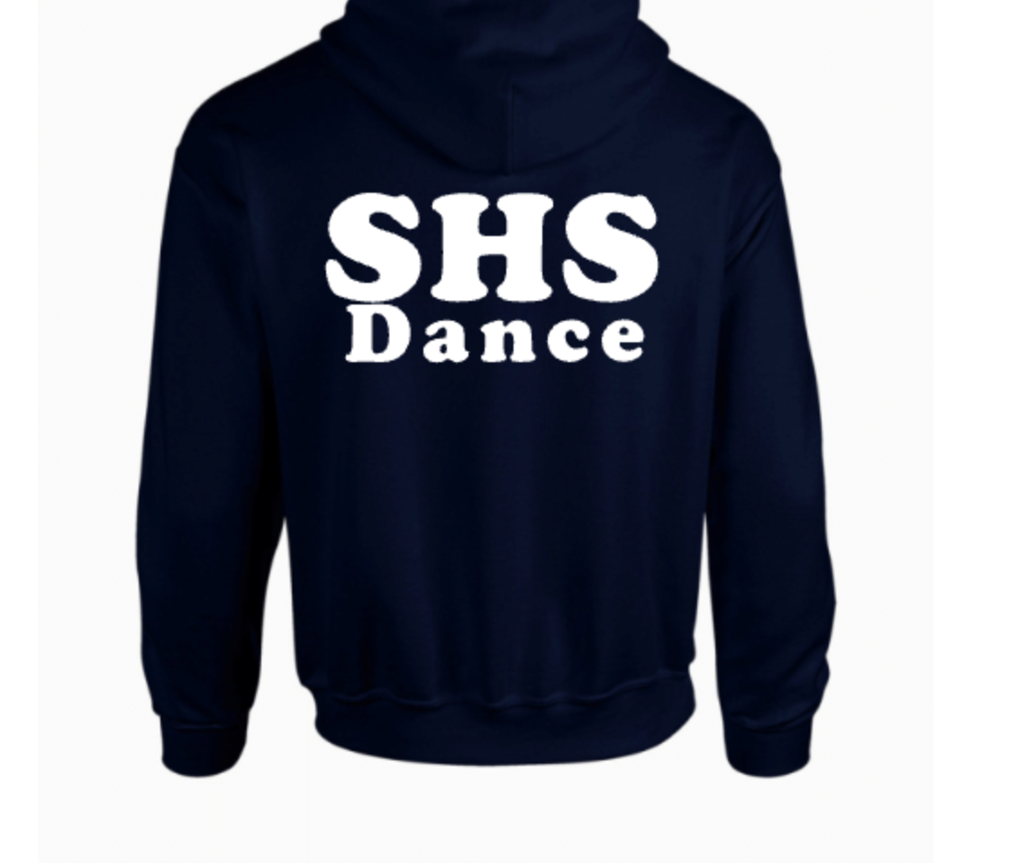 SHS Hoodie with SHS on back in PUFF FABRIC – Dance World